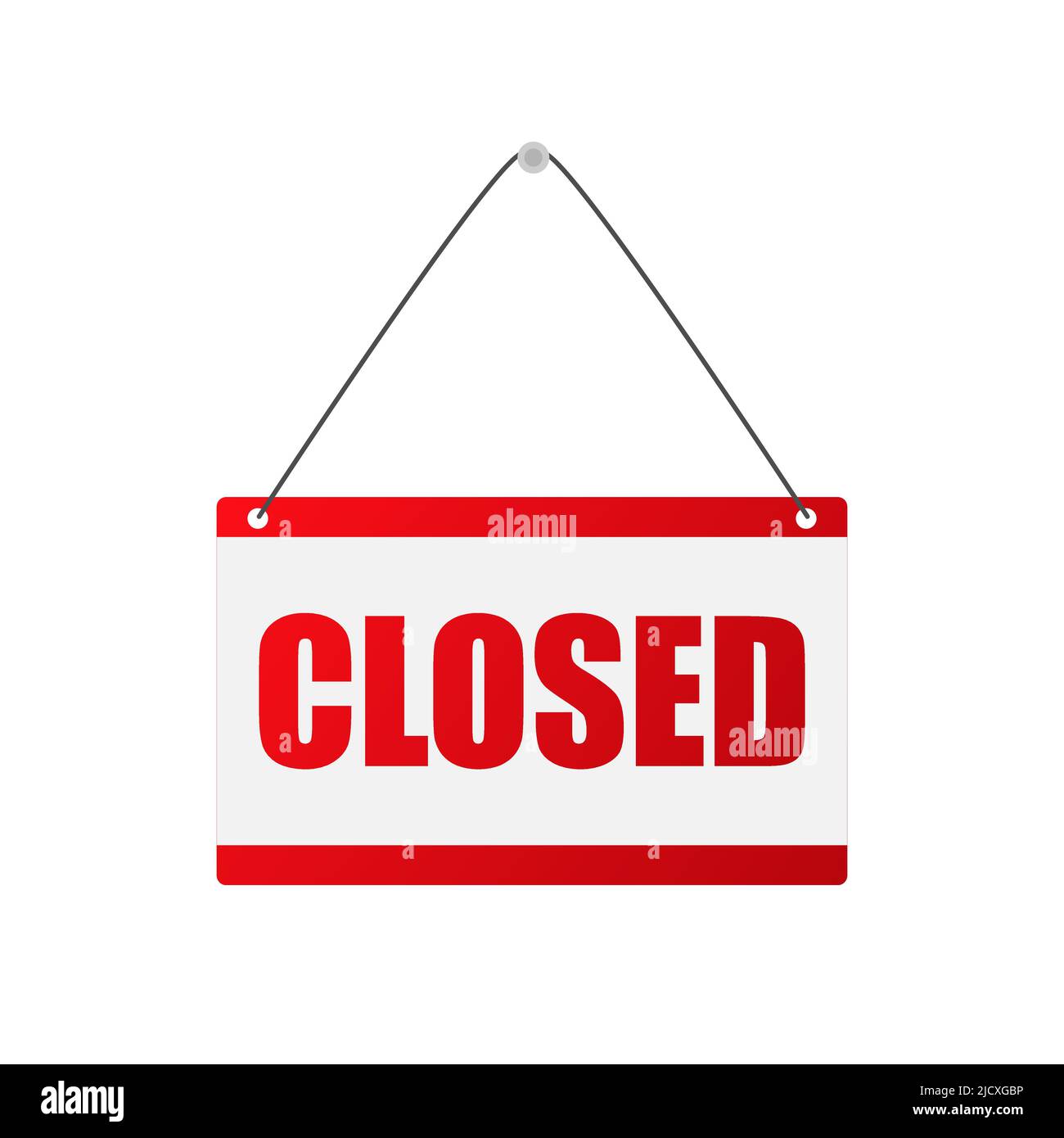 Vector Closed Store Sign. Vector illustration Stock Vector Image & Art ...