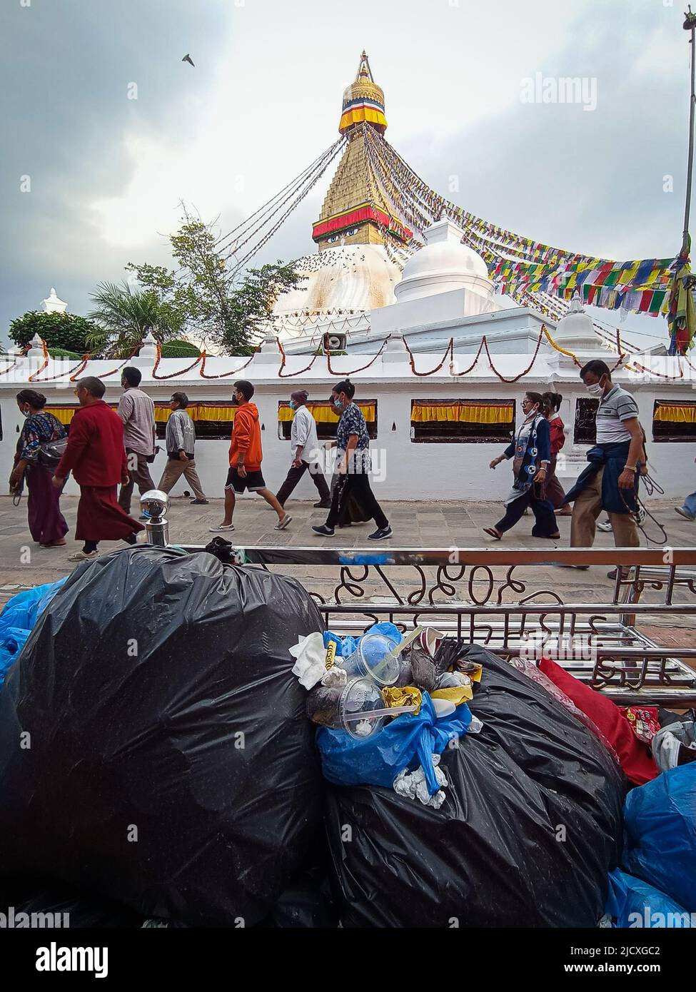 Kathmandu, Bagmati, Nepal. 16th June, 2022. Load of garbage waste seen ...