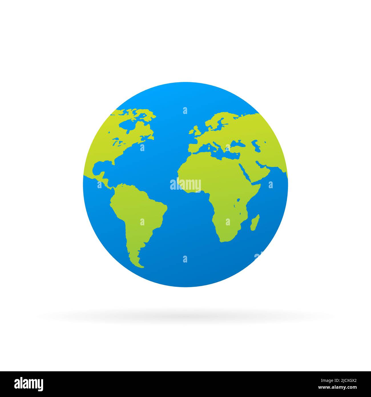 Vector planet Earth icon. Flat planet Earth icon Stock Vector Image ...