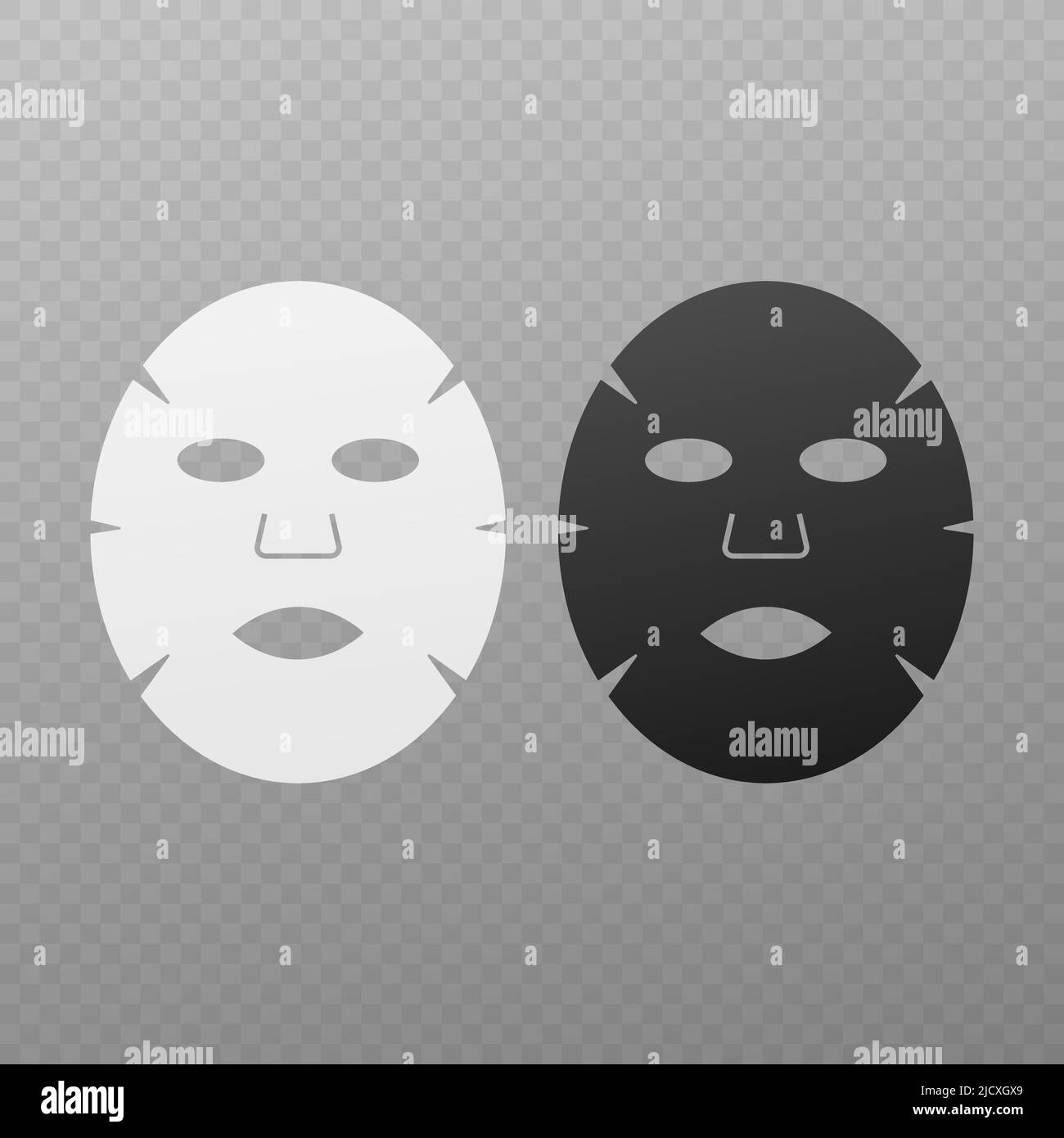 Facial Mask Cosmetics Packaging. Package design for face mask on white ...
