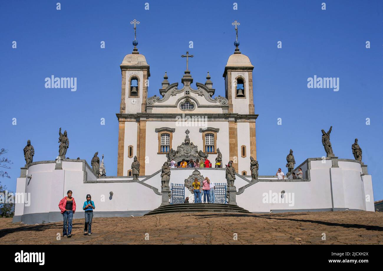 Brazil, Congonhas This sanctuary in Minais Gerais, south of Belo ...