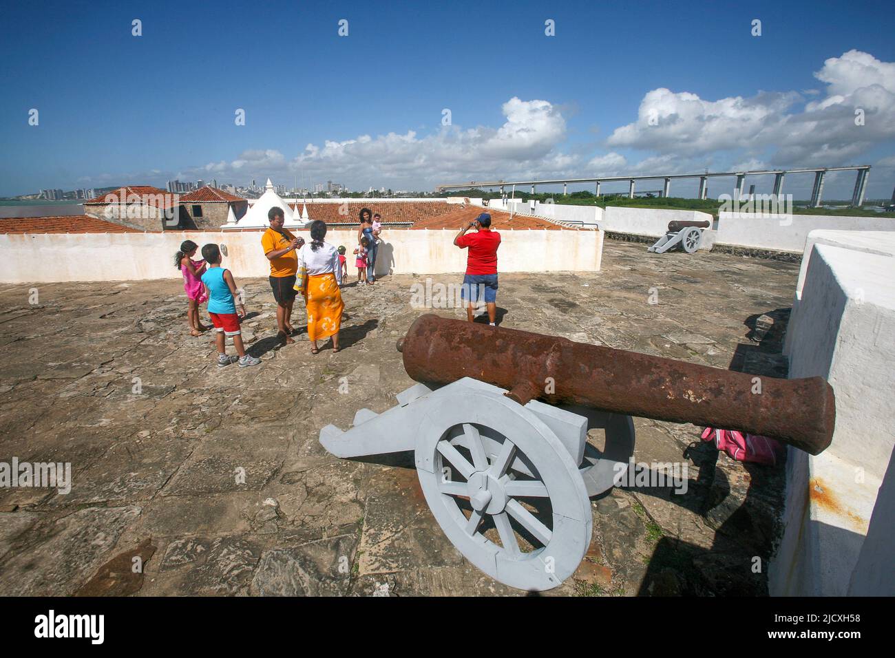 Brazil, Natal. Forte dos Reis Magos is a portugese fort from the 16th ...