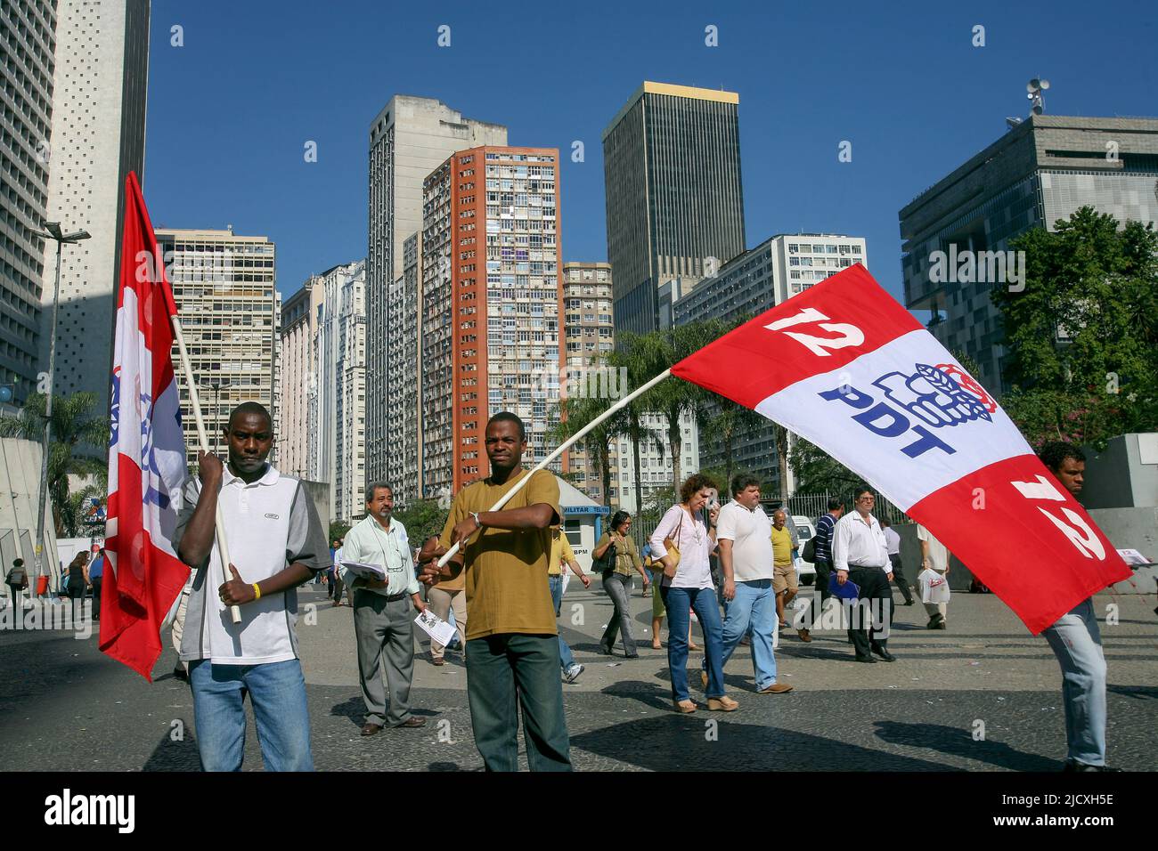 Brazil, Rio de Janeiro Rally of the PDT the smaller Labour Party, the ...