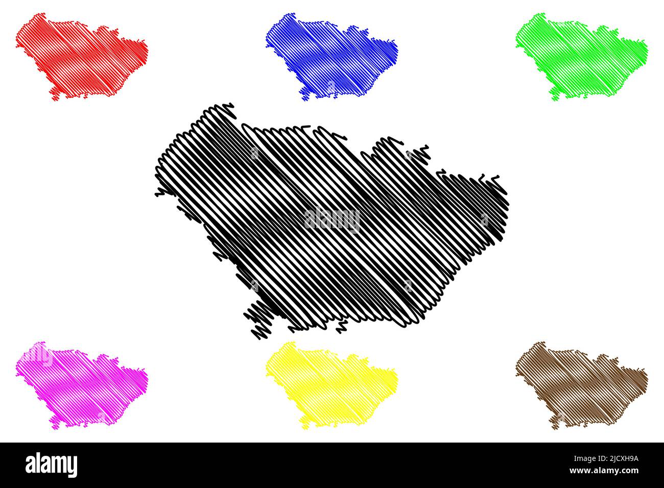 Hadseloya island (Kingdom of Norway, Vesteralen Archipelago) map vector ...