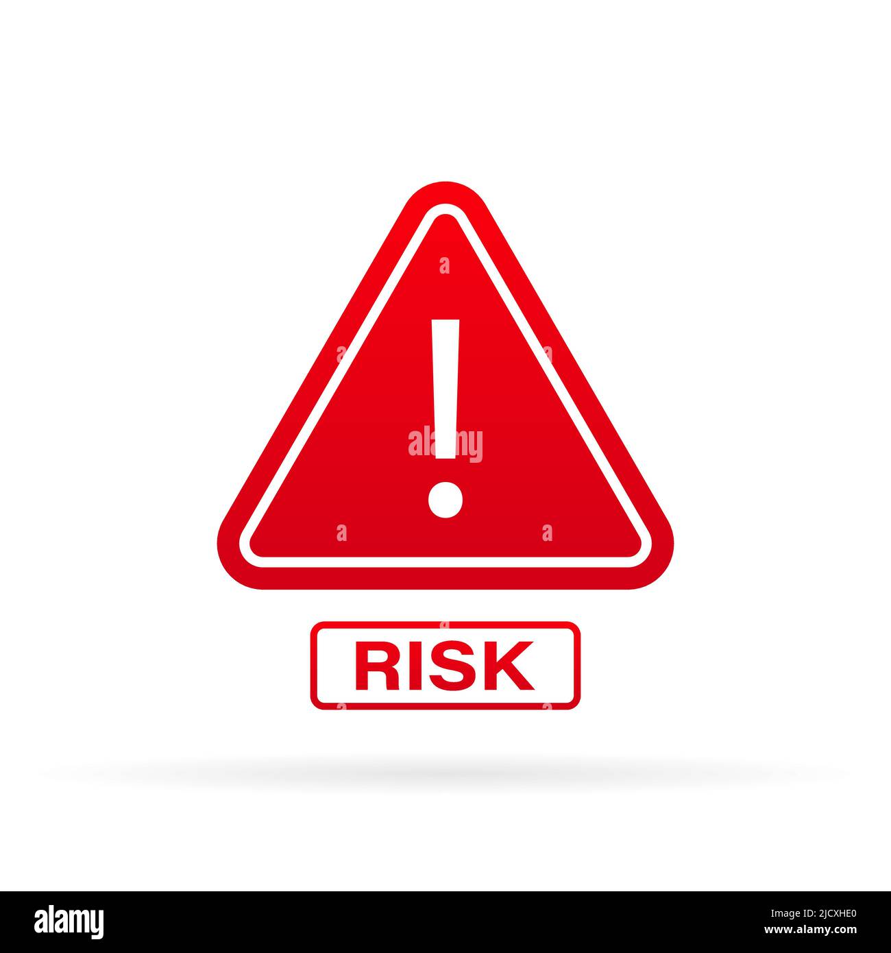 Medium Risk Speedometer. Risk control concept presentation Stock Vector ...