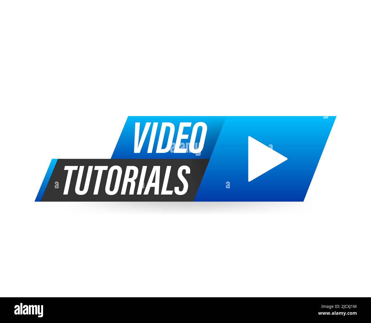 Video tutorial icon on white background Stock Vector Image & Art - Alamy