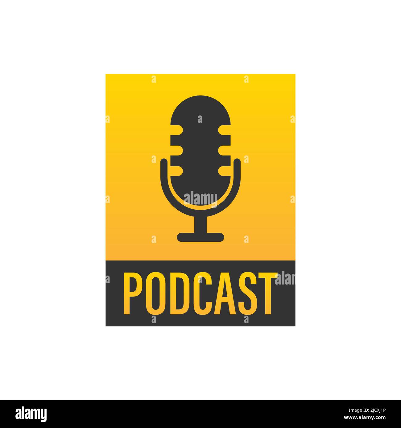 Podcast. Badge, icon stamp logo Vector stock illustration Stock Vector ...