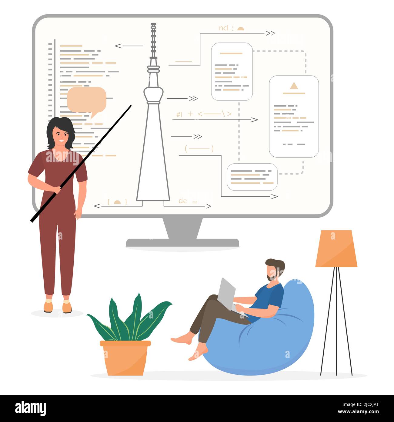 Architect architecture lecture Stock Vector Images - Alamy