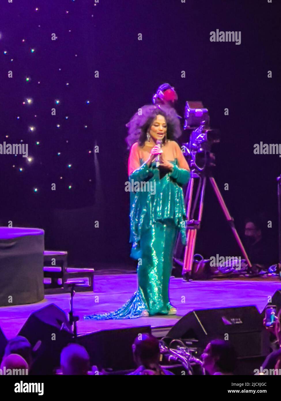 June 15, 2022: American entertainer and actress Dina Ross, performs a ...