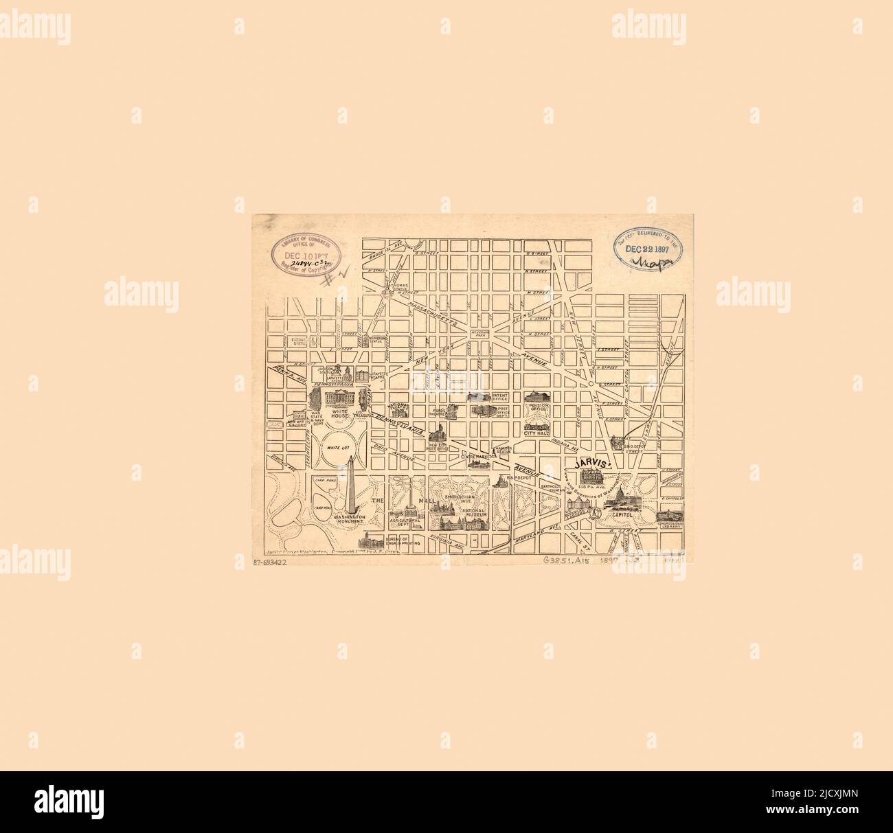 Map of jarvis hi-res stock photography and images - Alamy