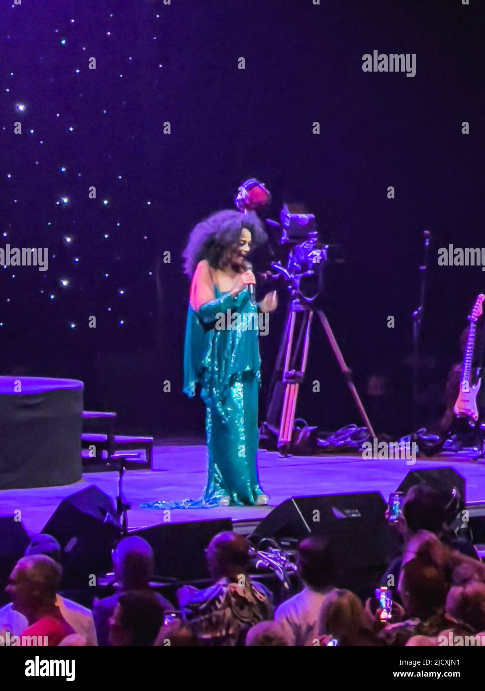 June 15, 2022: American entertainer and actress Dina Ross, performs a ...