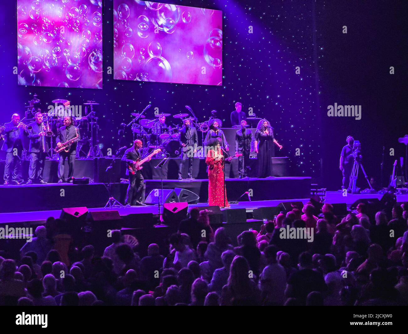 June 15, 2022: American entertainer and actress Dina Ross, performs a ...