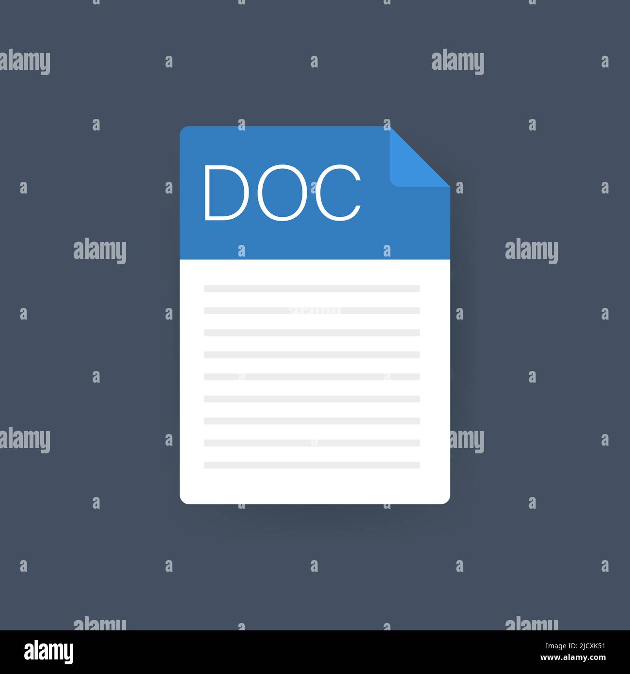 DOC file icon. Spreadsheet document type. Modern flat design graphic ... DOC file icon. Spreadsheet document type. Modern flat design graphic ...