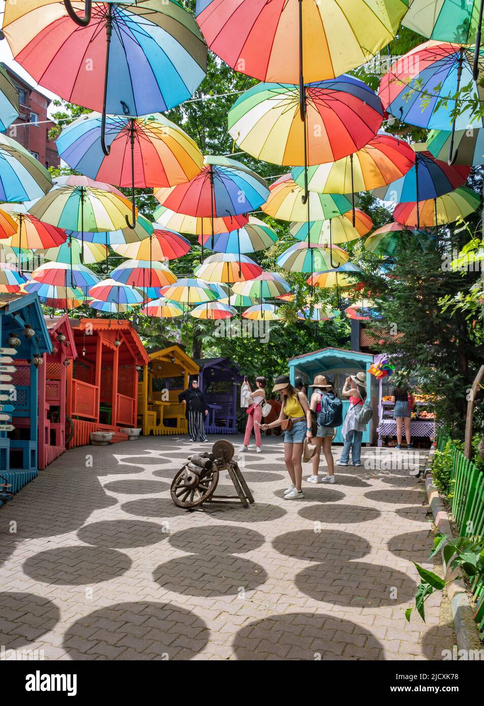 Famous Balat neighborhood in Fatih district of Istanbul, Turkey Stock ...