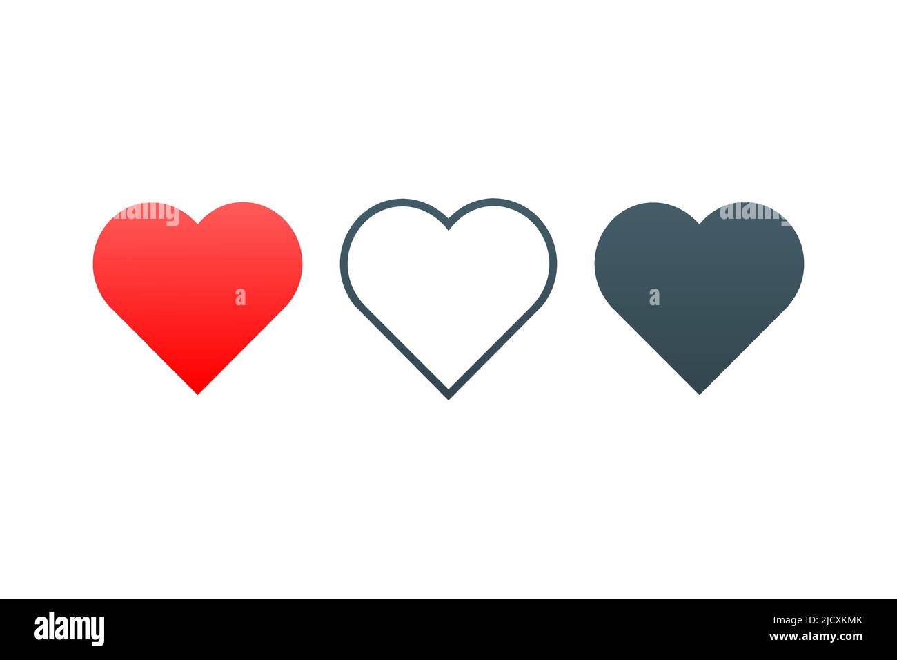 Vector blue linear heart Cut Out Stock Images & Pictures - Alamy