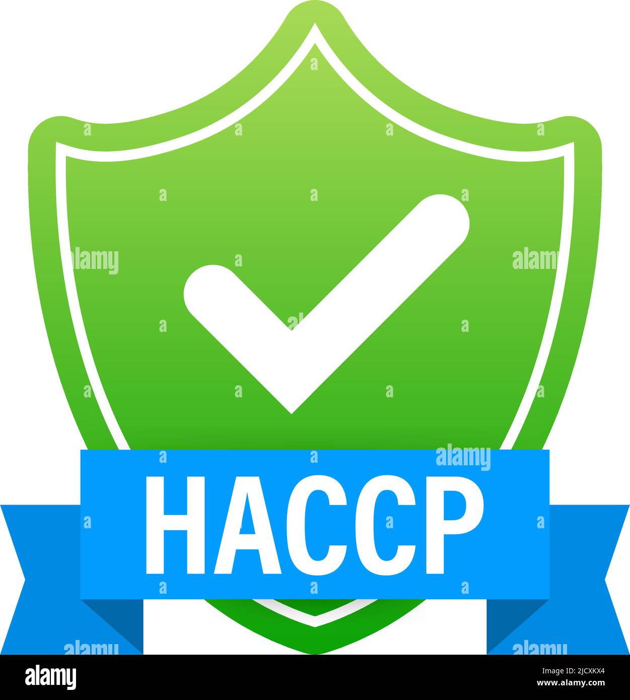 HACCP - Hazard Analysis Critical Control Points icon with award or ...