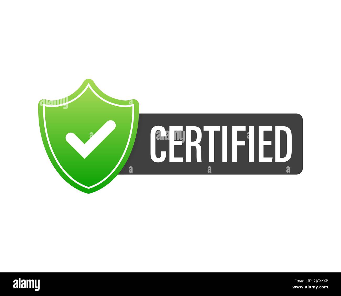 Certified badge, stamp. Red seal of origin and quality. Certify flat ...