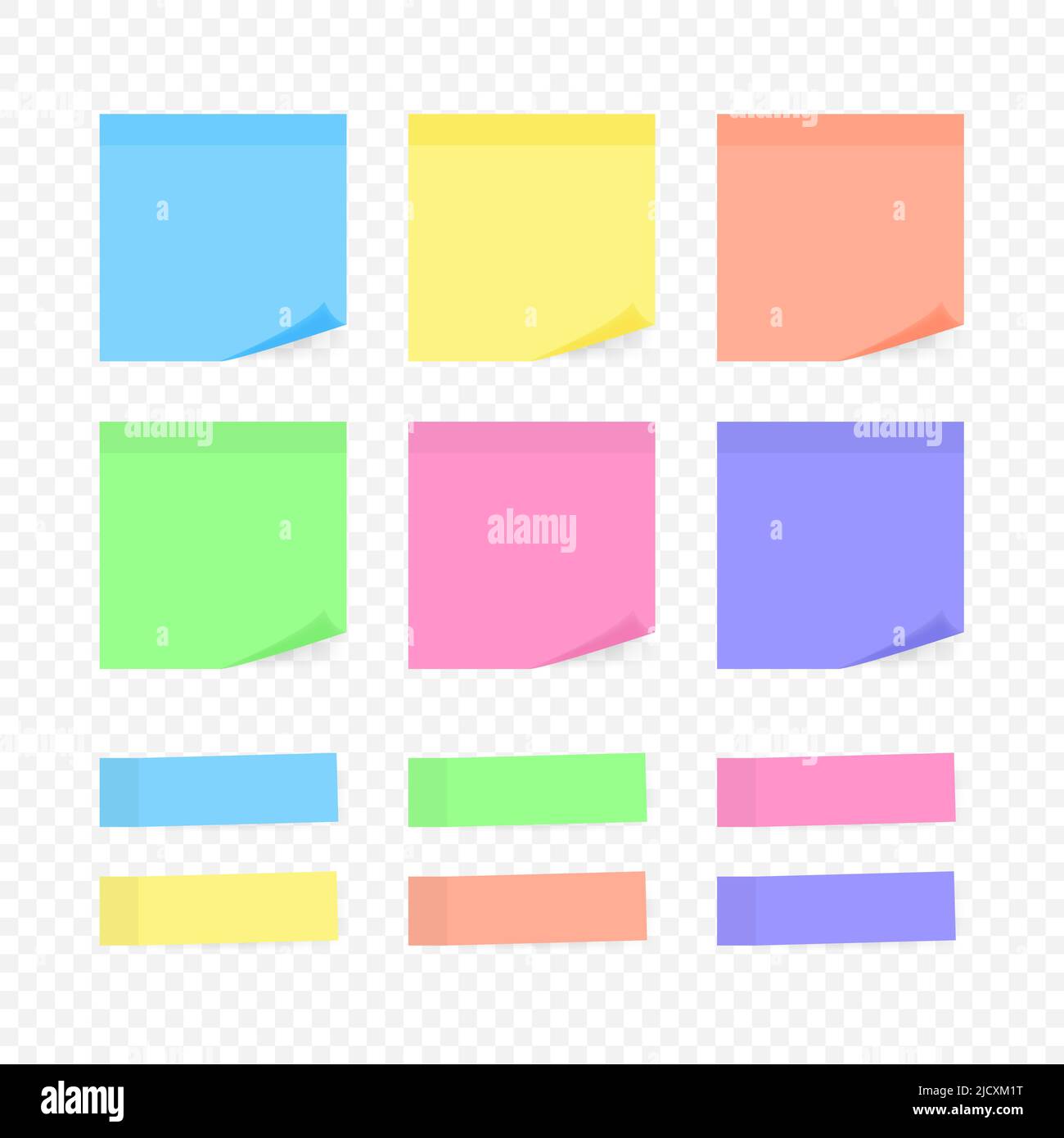 Colorful sticky note Stock Vector Images - Alamy