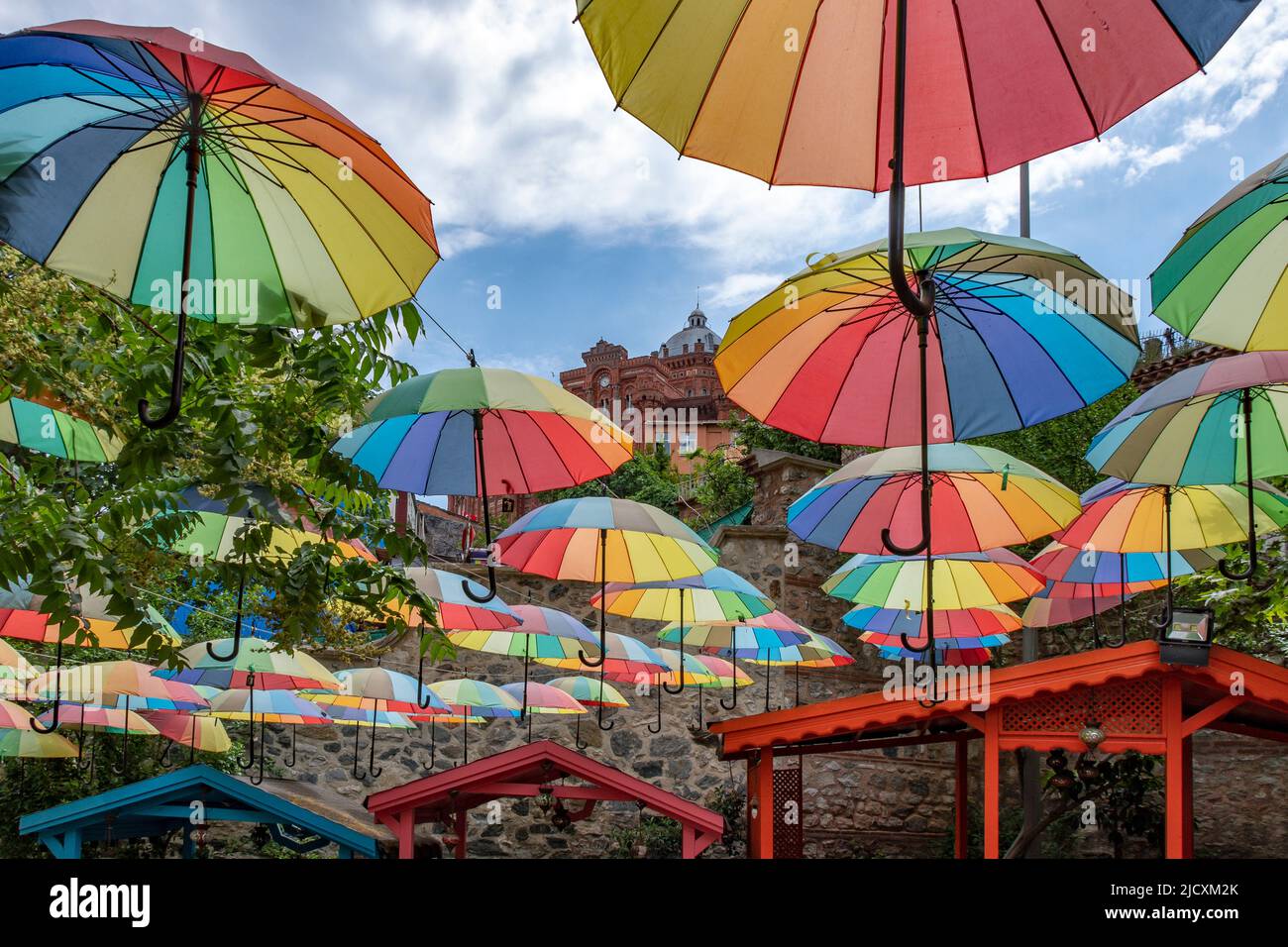 Famous Balat neighborhood in Fatih district of Istanbul, Turkey Stock ...