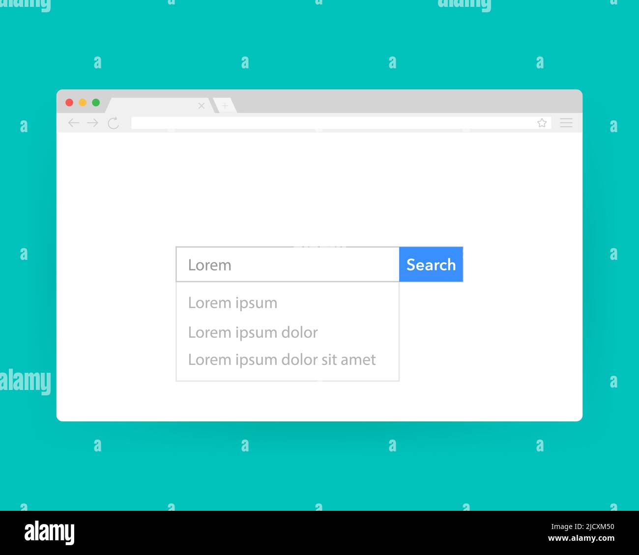 web Simple Browser window white, green background Stock Vector Image ...