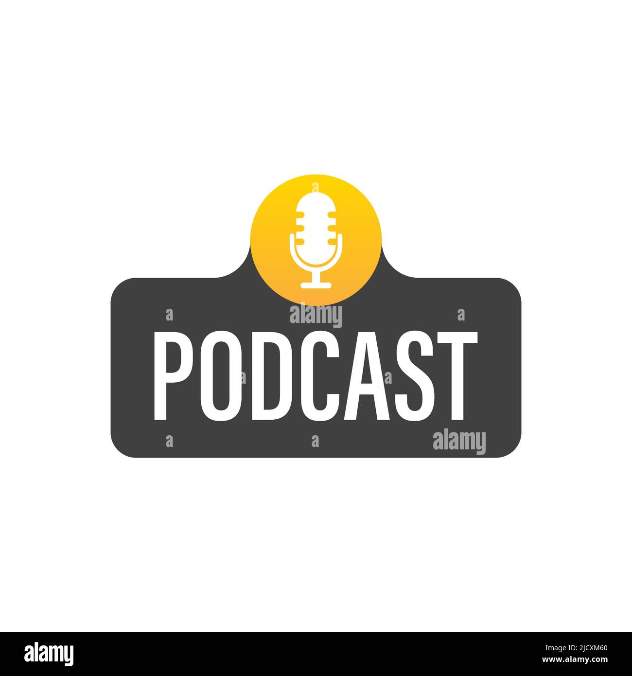 Podcast. Badge, icon stamp logo Vector stock illustration Stock Vector ...