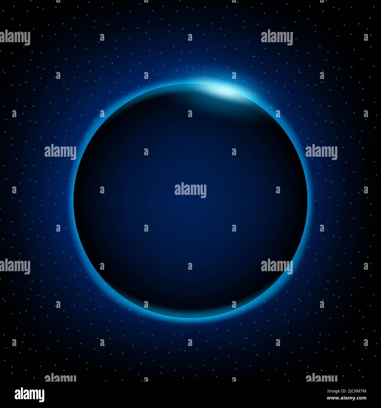 Dawn from space. Dawn from space. Rising sun behind the earth. Vector ...