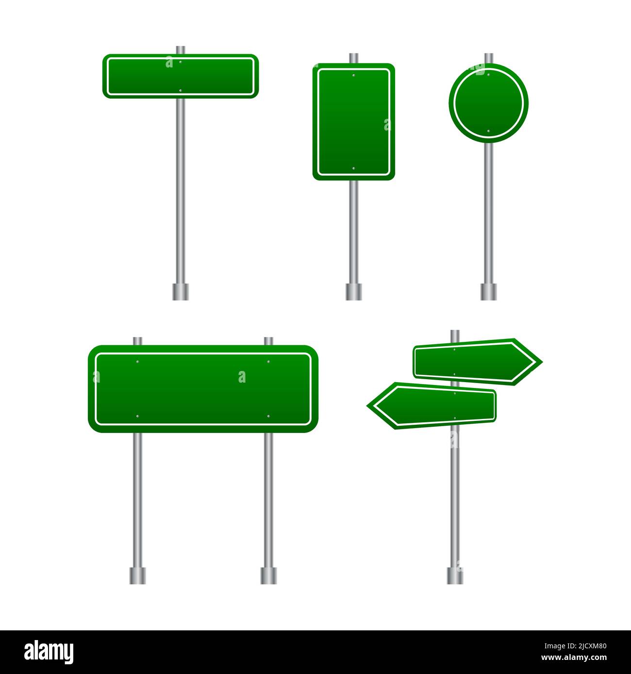 Road signs collection isolated on Cut Out Stock Images & Pictures - Alamy