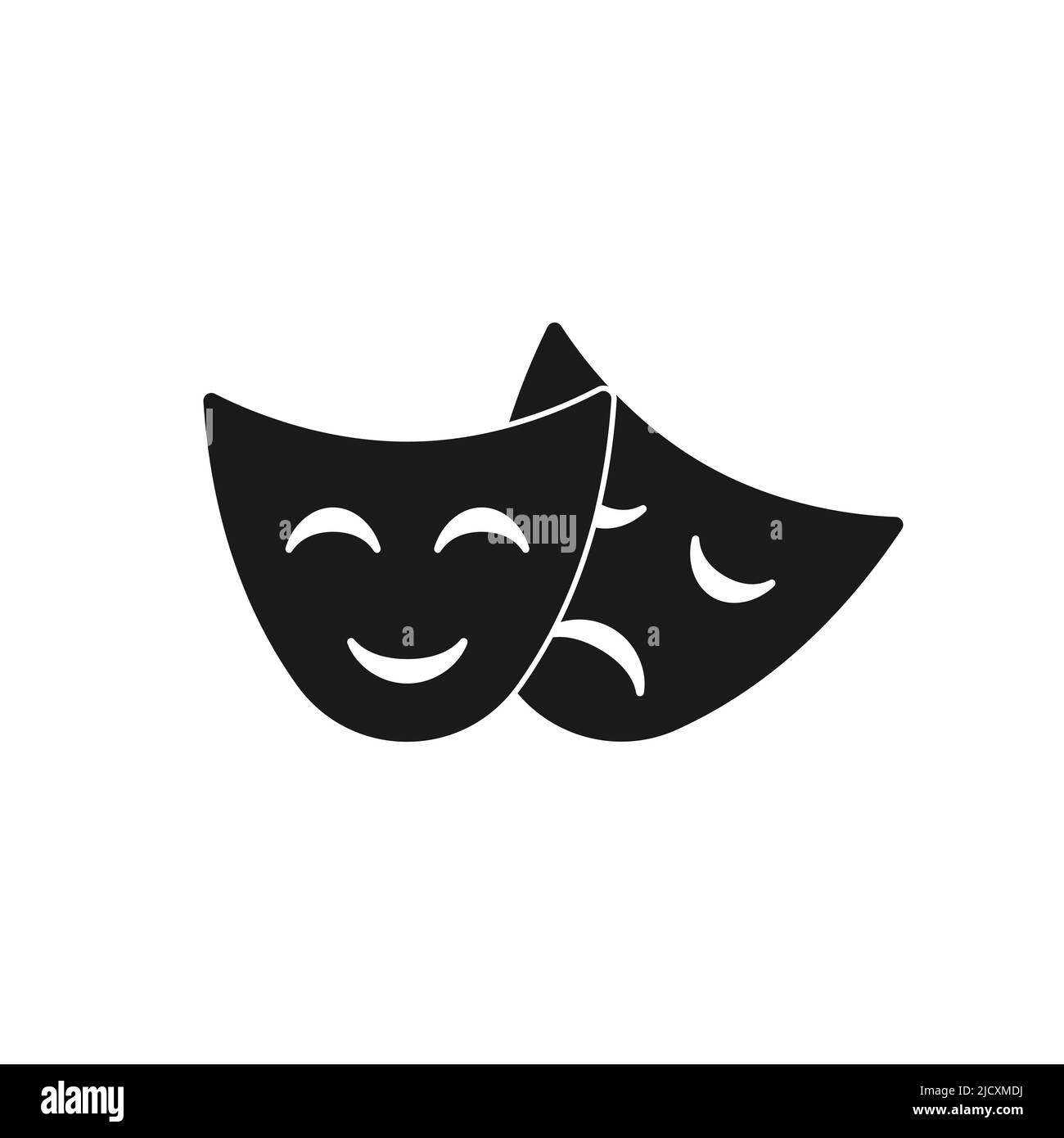 Theatrical masks tragedy comedy Cut Out Stock Images & Pictures - Alamy