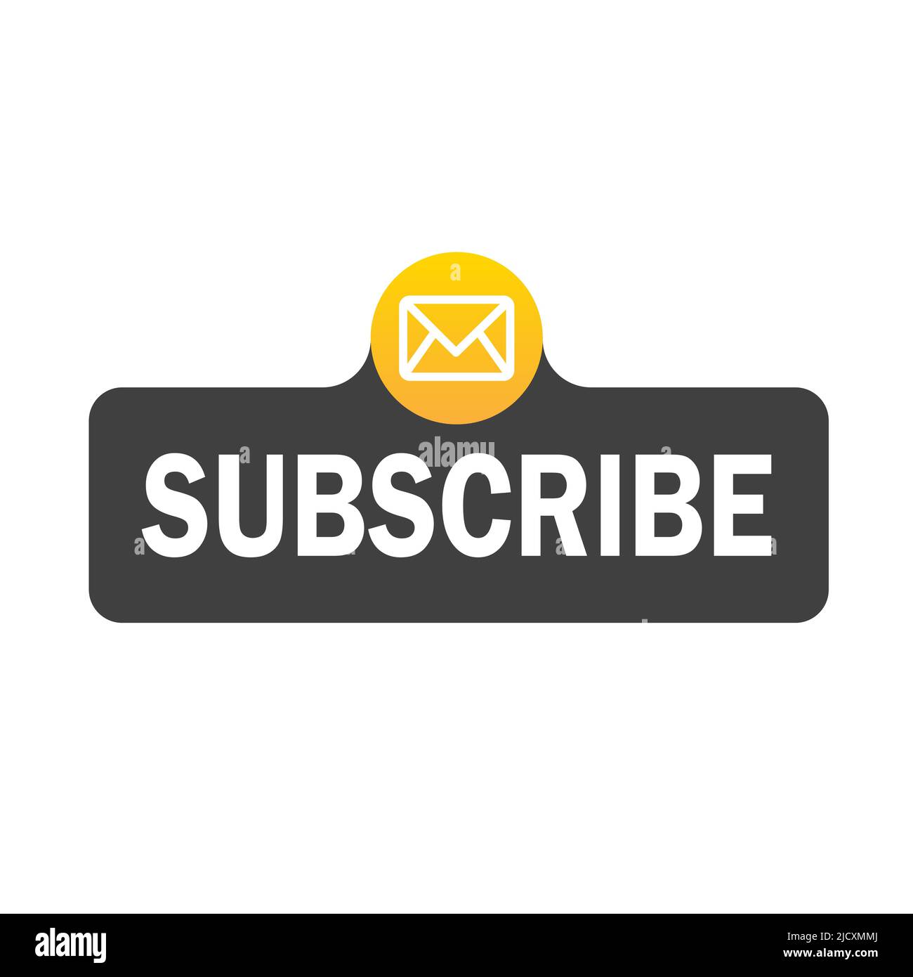 Text Box and Subscribe Button Template with the notification bell icon ...
