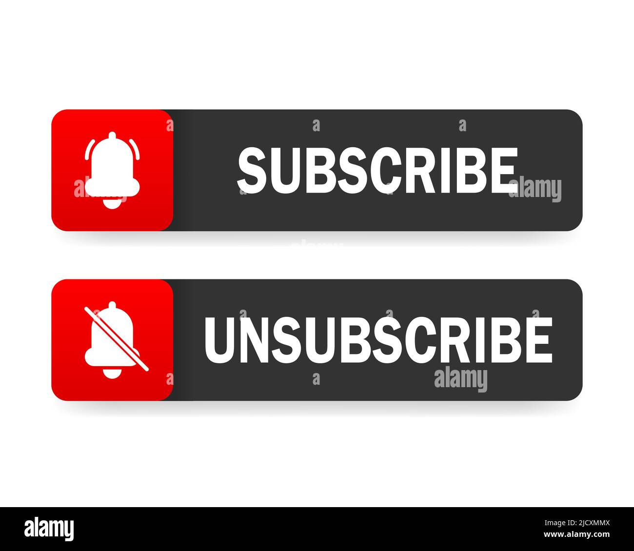 Text Box and Subscribe Button Template with the notification bell icon ...