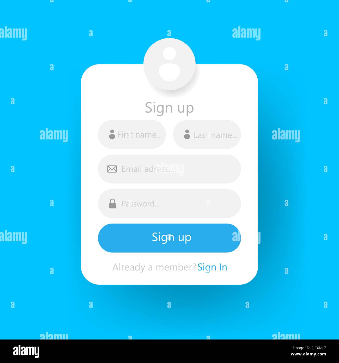 Sign in form icon. Sign in form page. Vector illustration Stock Vector ...