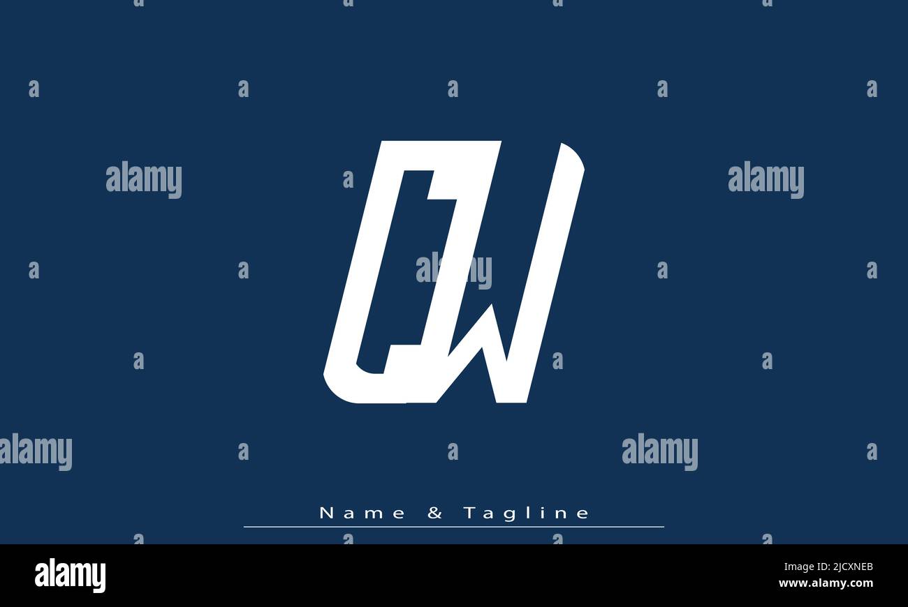 Alphabet letters Initials Monogram logo CW , WC Stock Vector Image ...