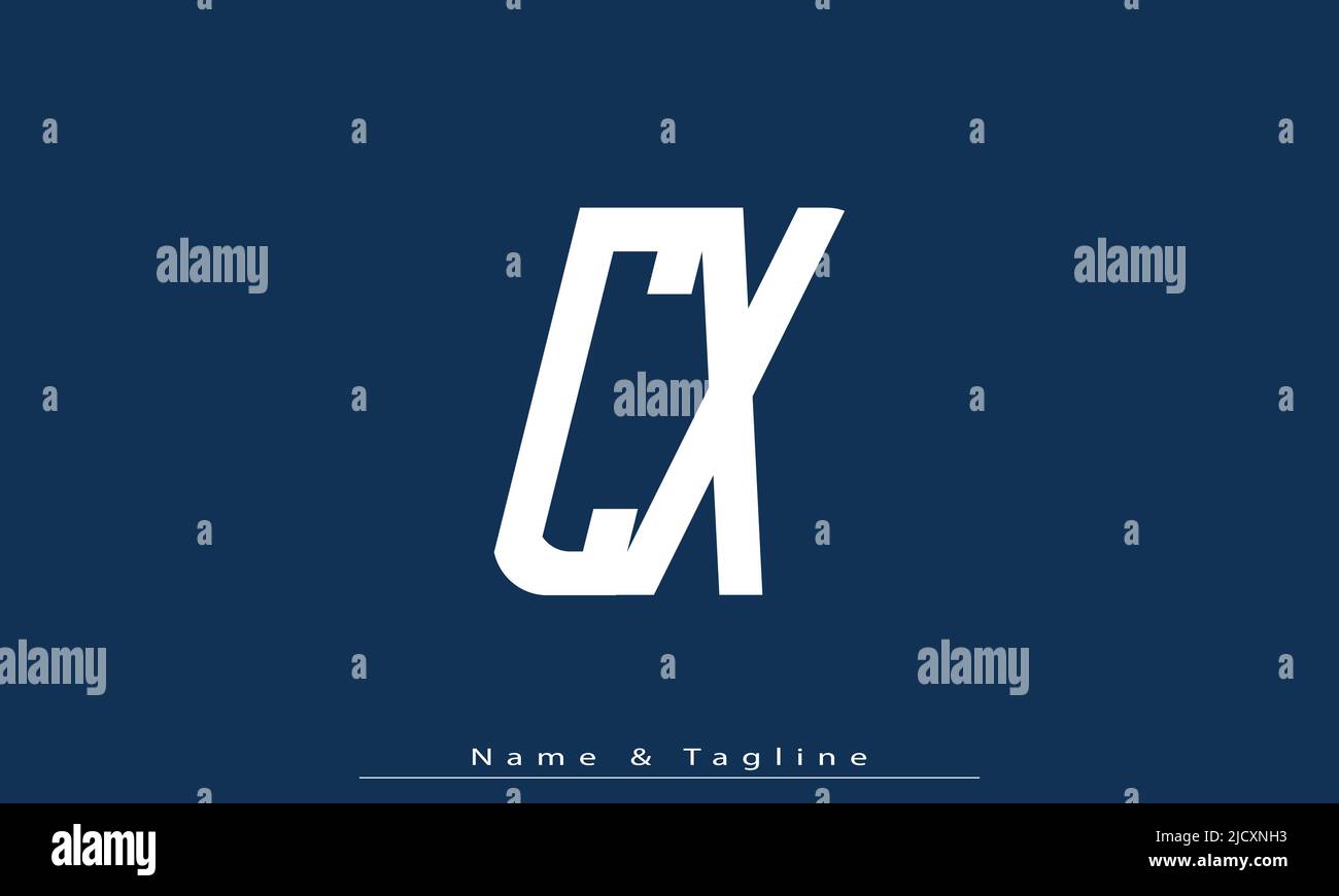 Alphabet letters Initials Monogram logo CX , XC Stock Vector Image ...