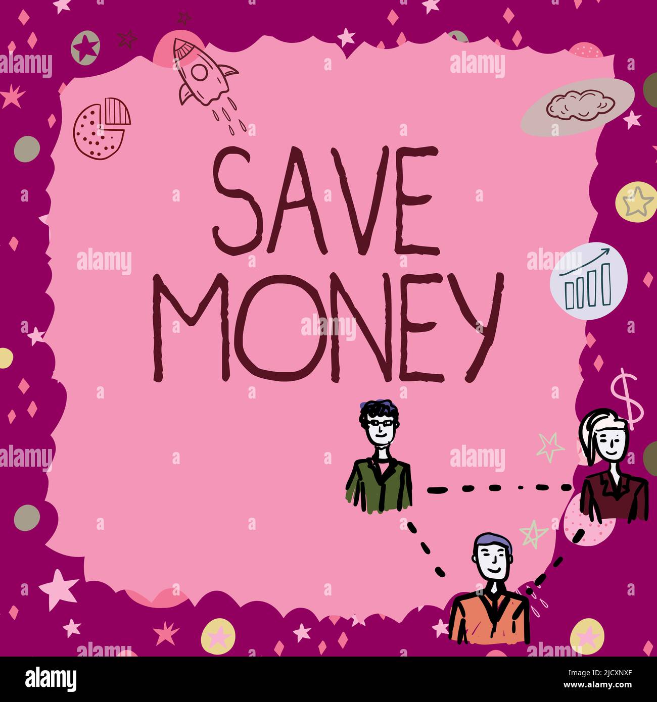 Writing displaying text Save Money. Business idea store some of your ...