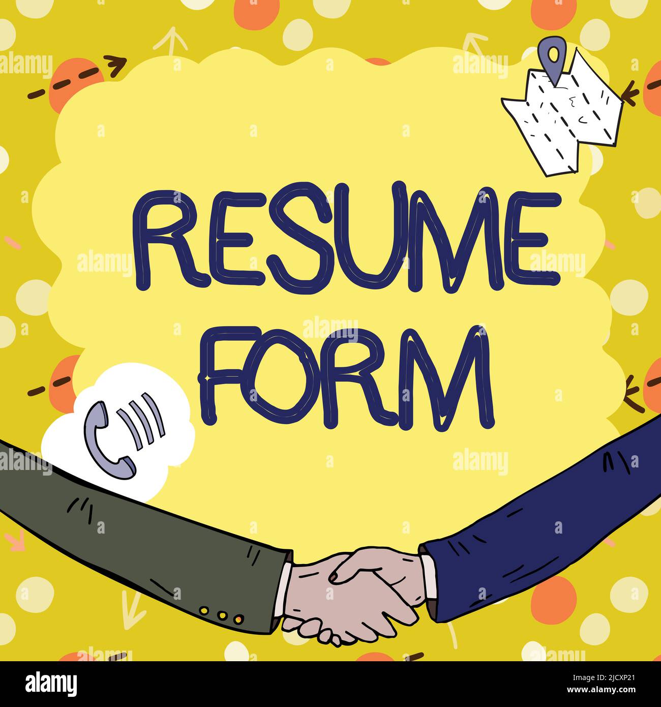 Text sign showing Resume Form. Business approach describe the layout ...
