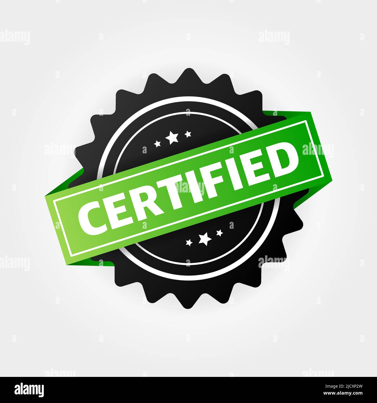 Certified Stamp Vector Icon - Badge, Seal Stock Vector Image & Art - Alamy