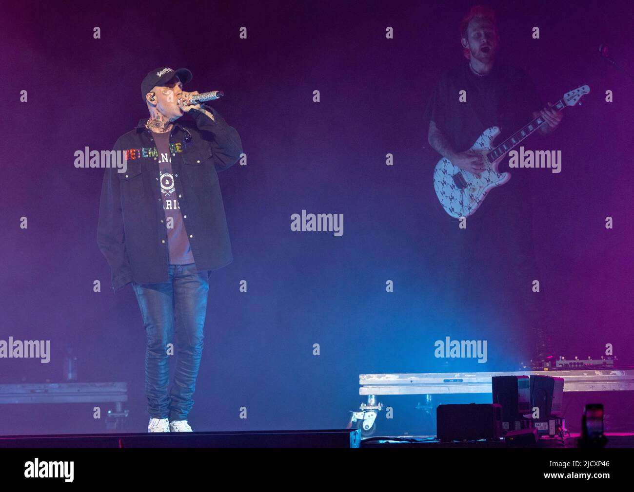 MIAMI, FL-JUN 15: Front man from Blackbear Matthew Tyler Musto performs ...