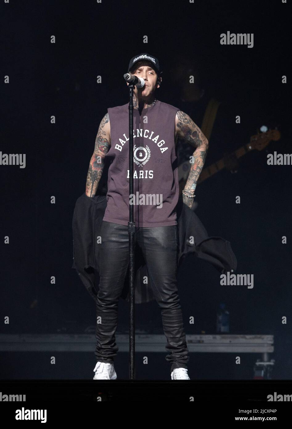 MIAMI, FL-JUN 15: Front man from Blackbear Matthew Tyler Musto performs ...