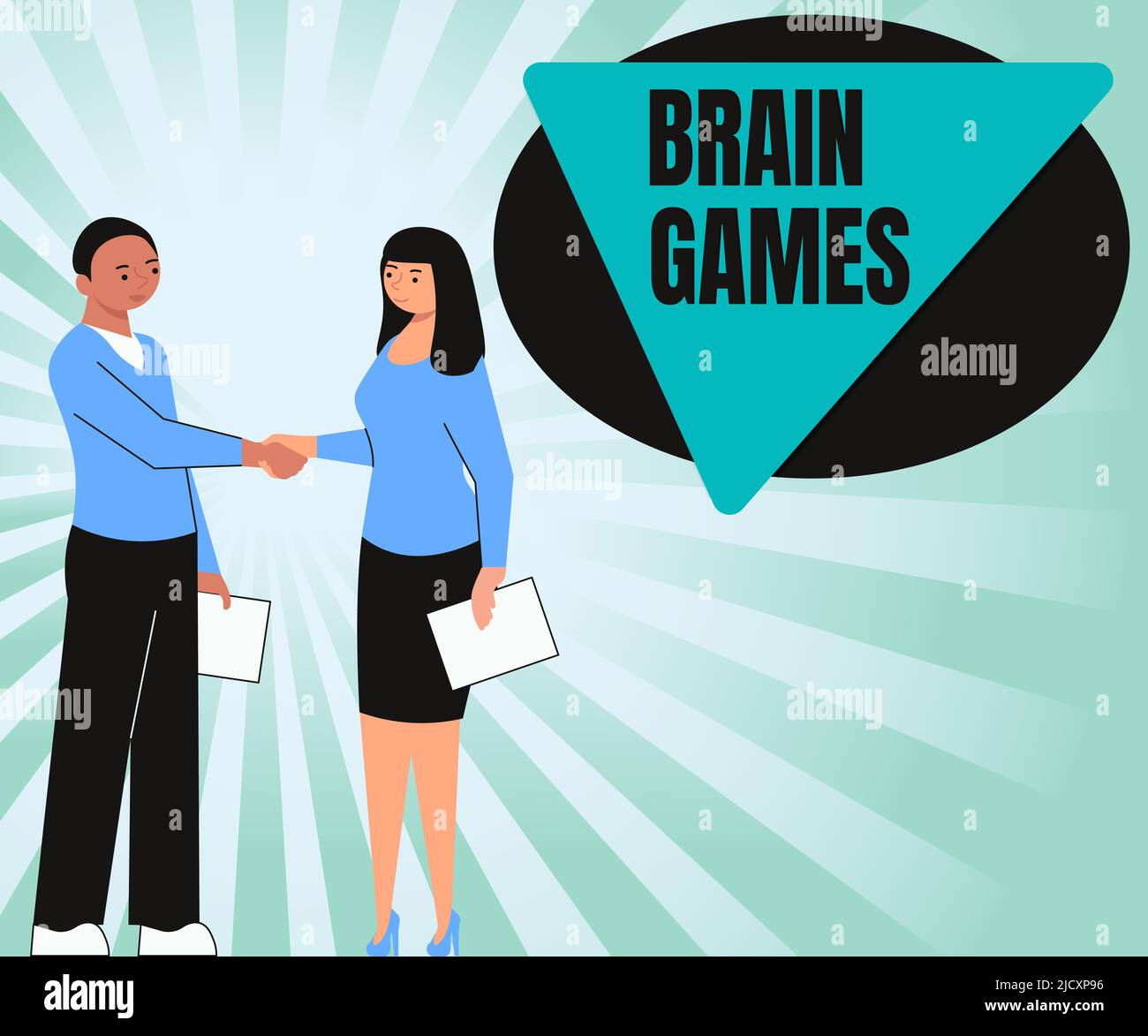 Hand writing sign Brain Games. Concept meaning psychological tactic to ...