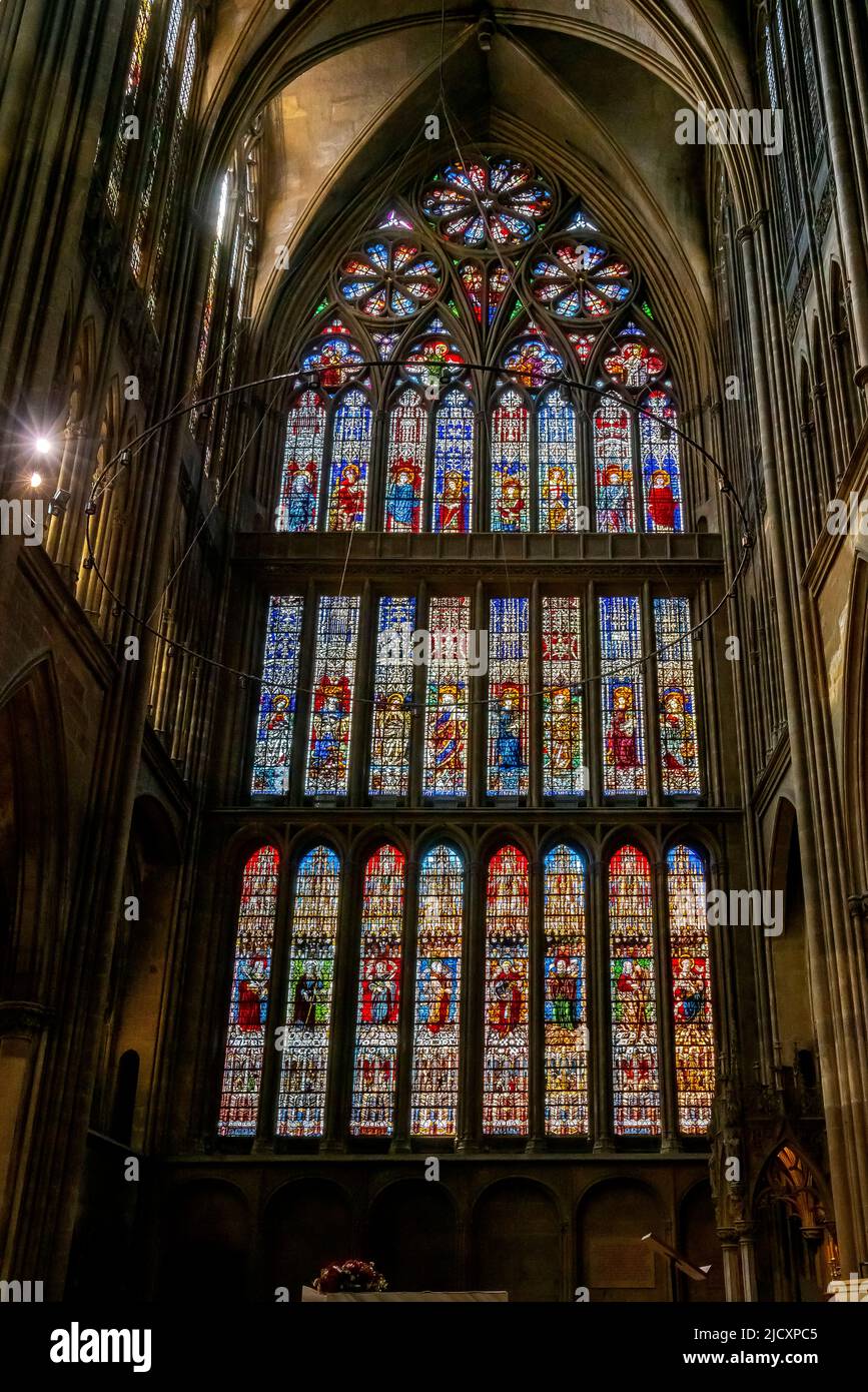 The north transept windows by Valentin Bousch. Metz Cathedral, also ...