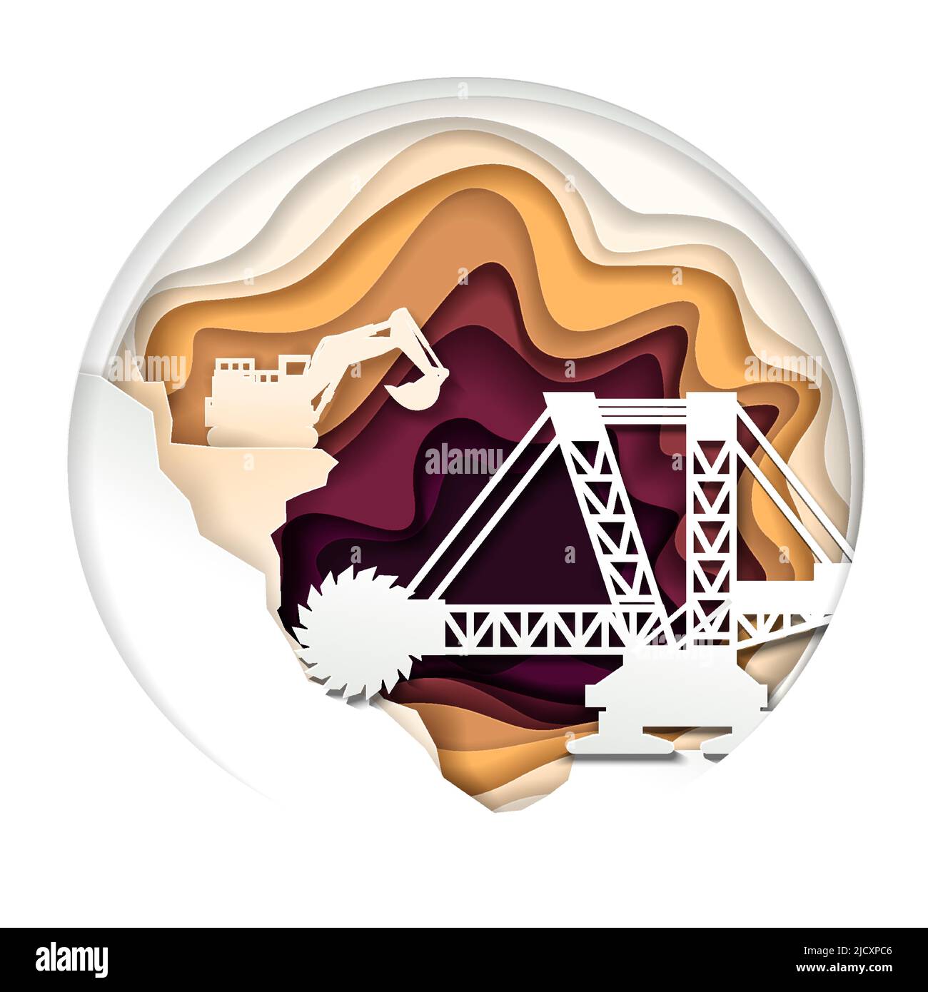 Extraction of raw materials Stock Vector Images - Alamy