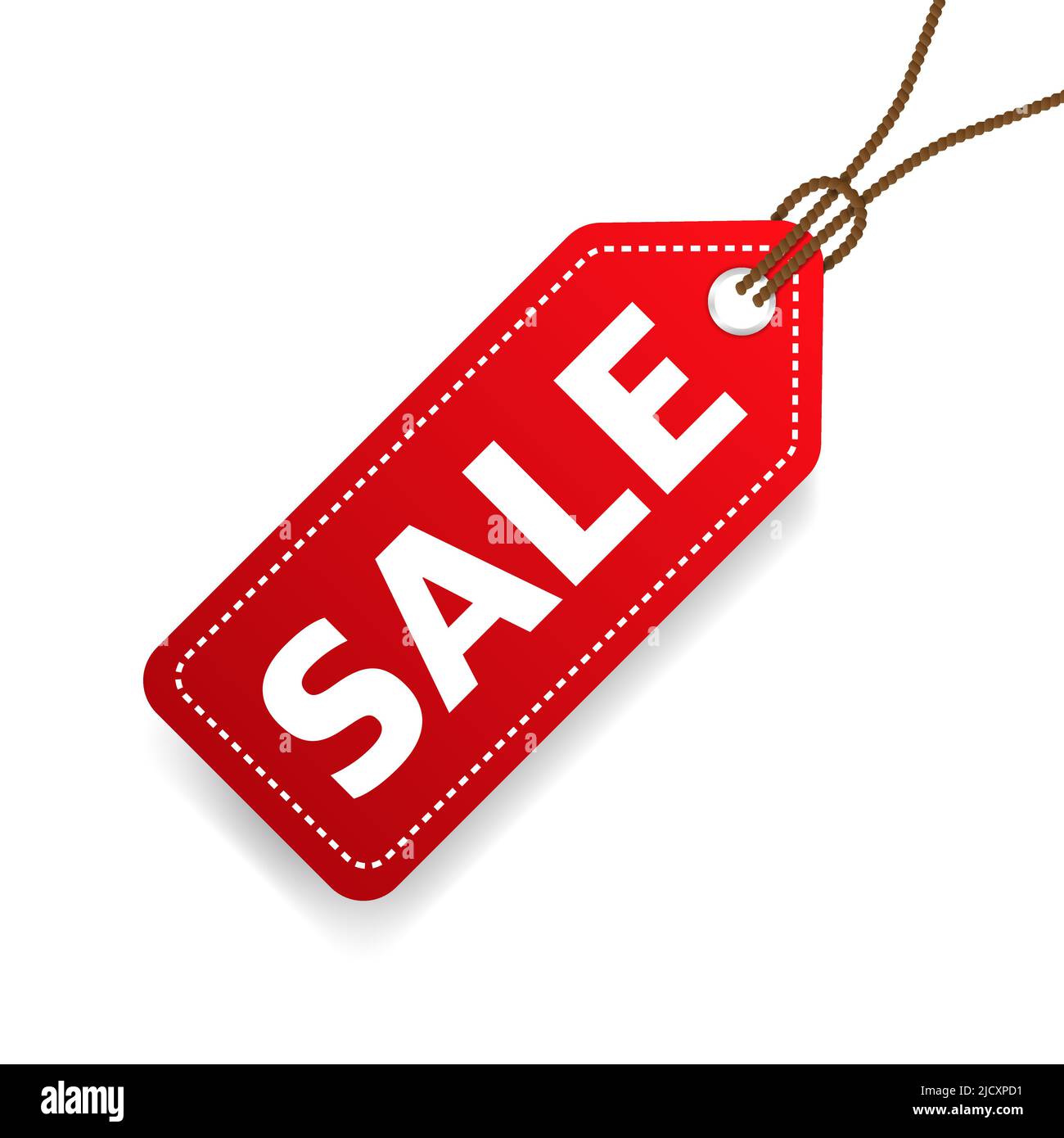 Red color paper sale label with shadow Stock Vector Image & Art - Alamy
