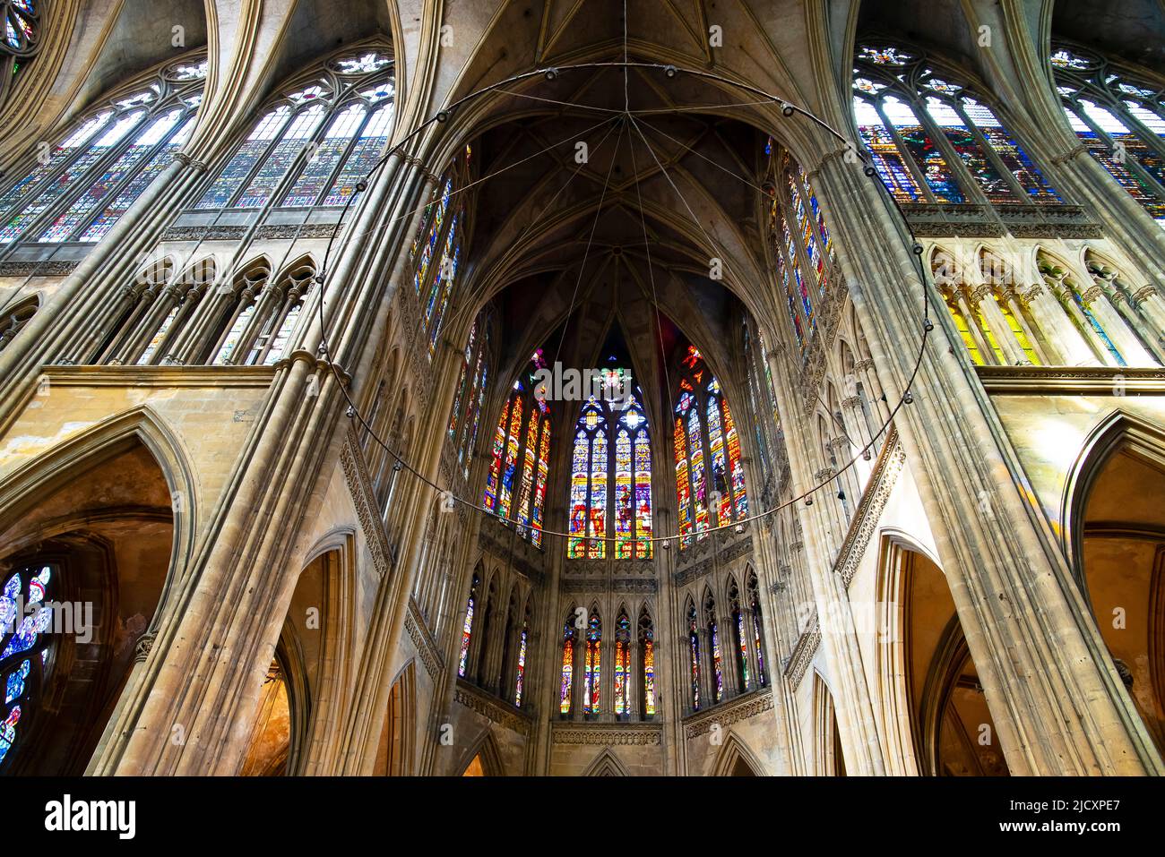 Metz Cathedral, also called the Cathedral of Saint Stephen, Metz ...