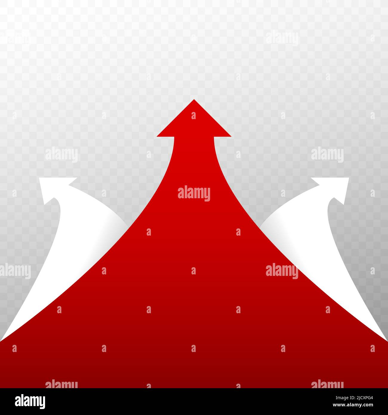 Red arrow on white background Stock Vector Image & Art - Alamy