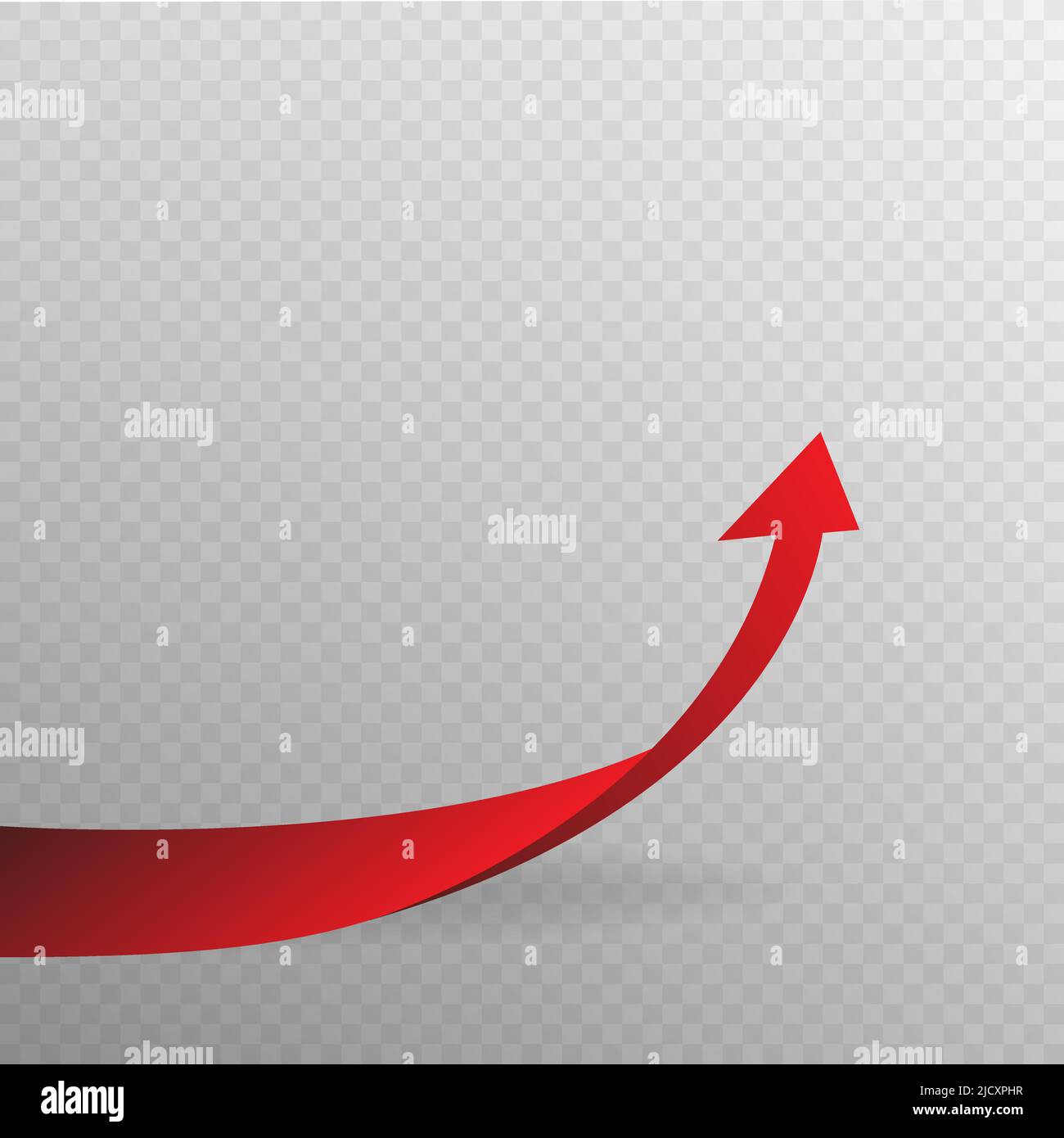 Red arrow on white background Stock Vector Image & Art - Alamy