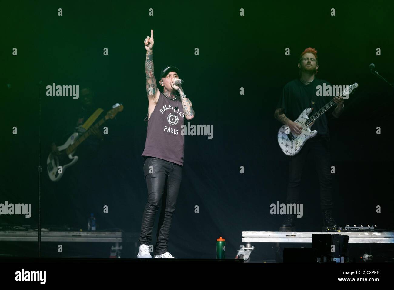 MIAMI, FL-JUN 15: Front man from Blackbear Matthew Tyler Musto performs ...