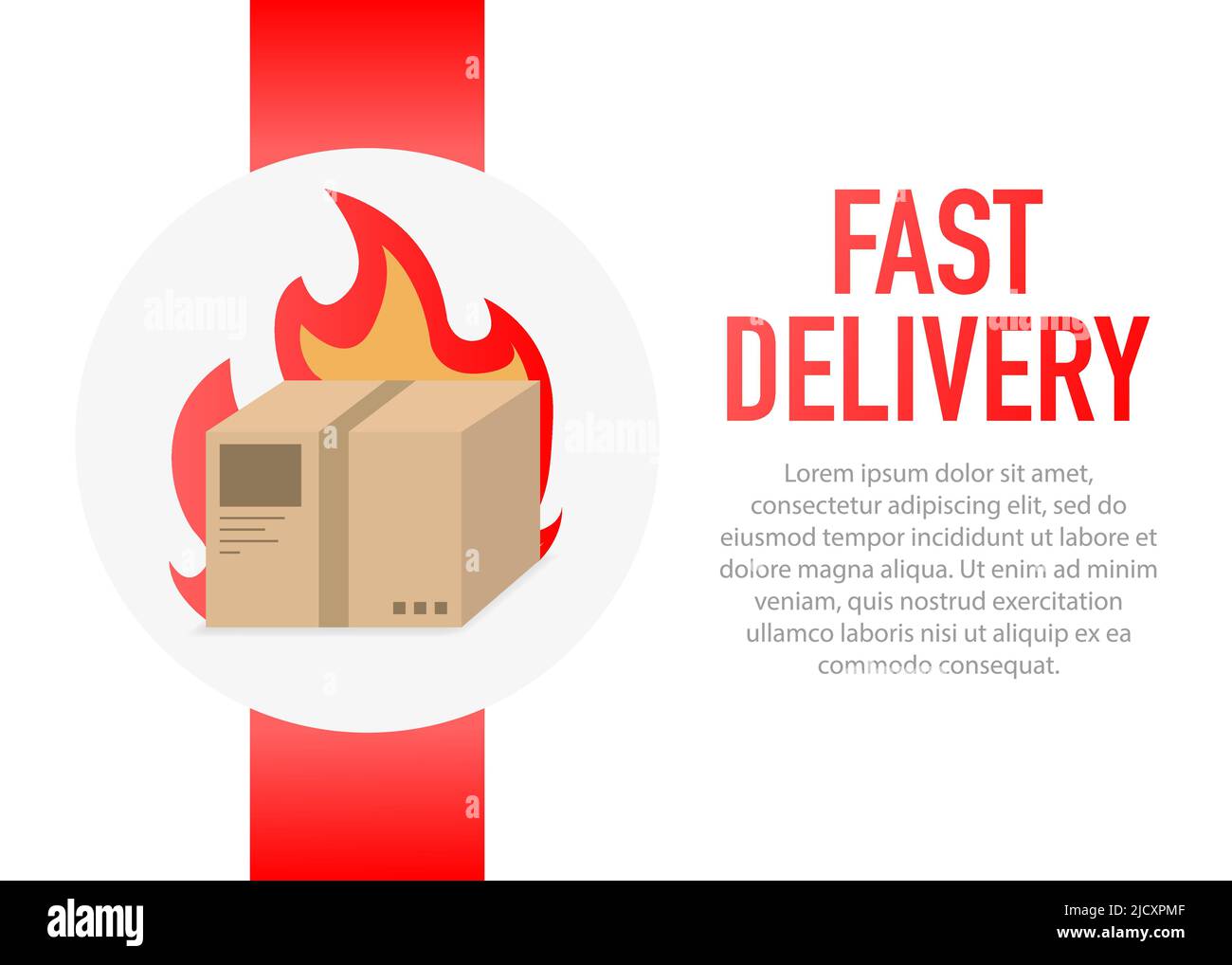 Lorry truck fast delivery label hi-res stock photography and images - Alamy