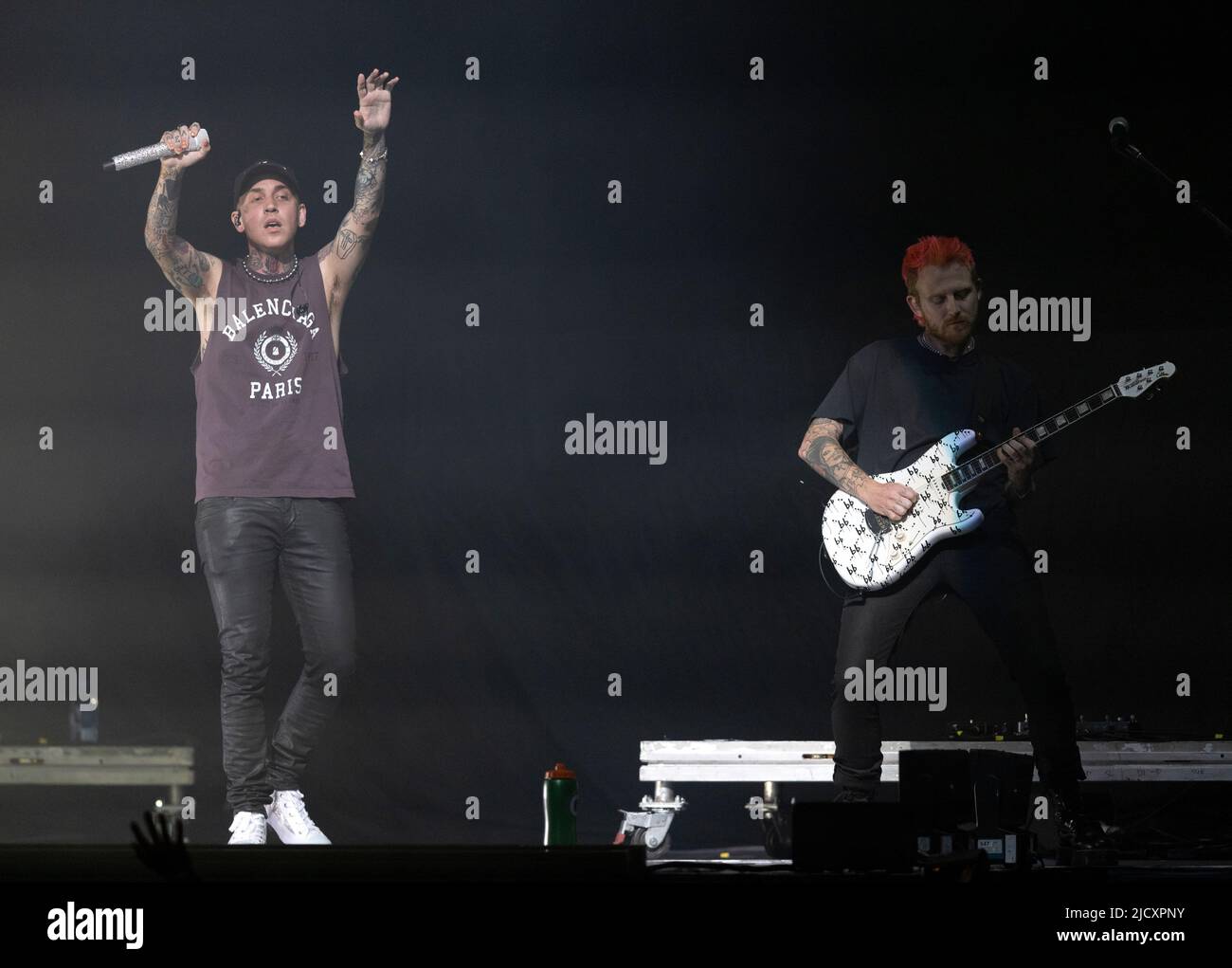 MIAMI, FL-JUN 15: Front man from Blackbear Matthew Tyler Musto performs ...
