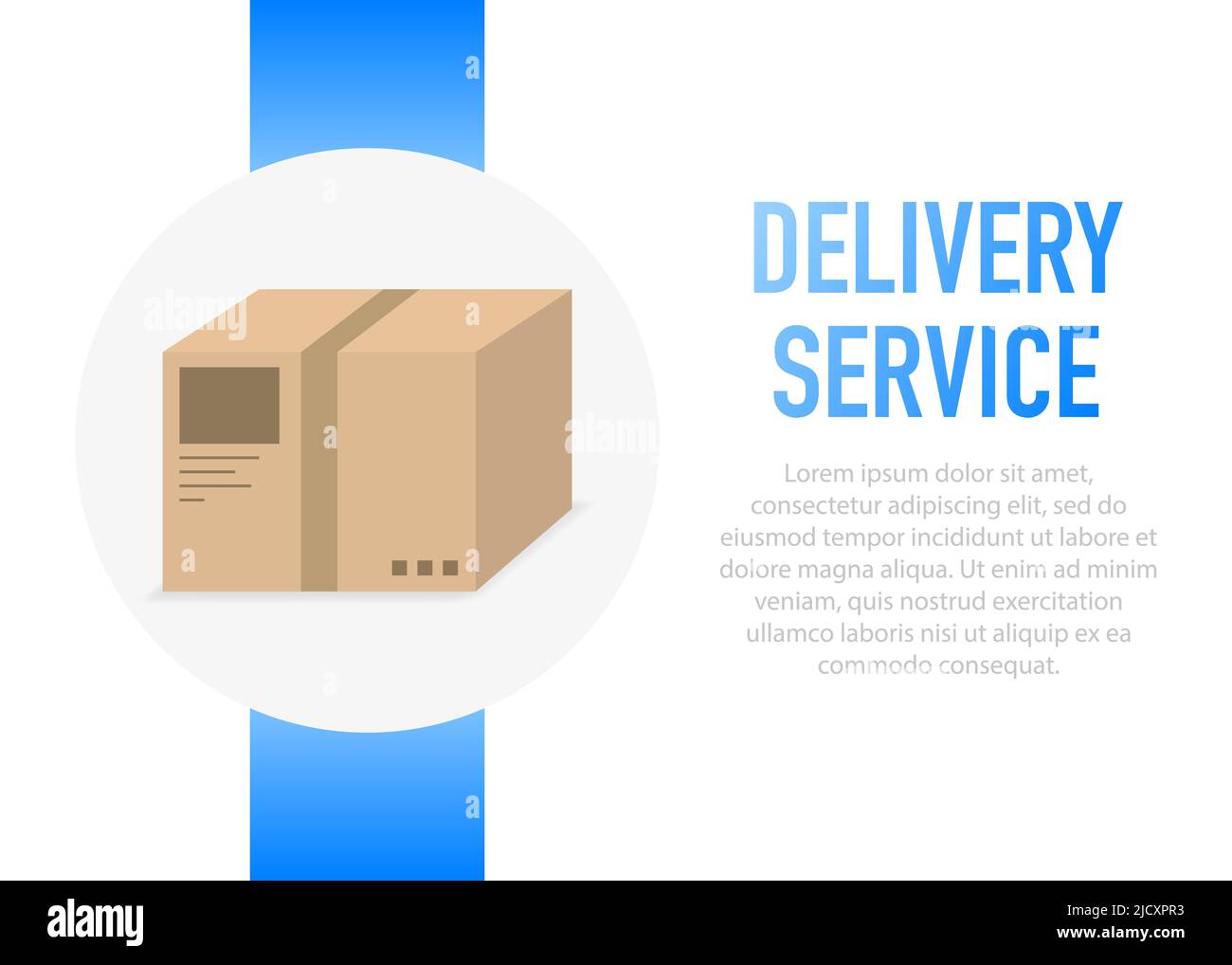 Delivery service Website Banner. Vector illustration Stock Vector Image ...