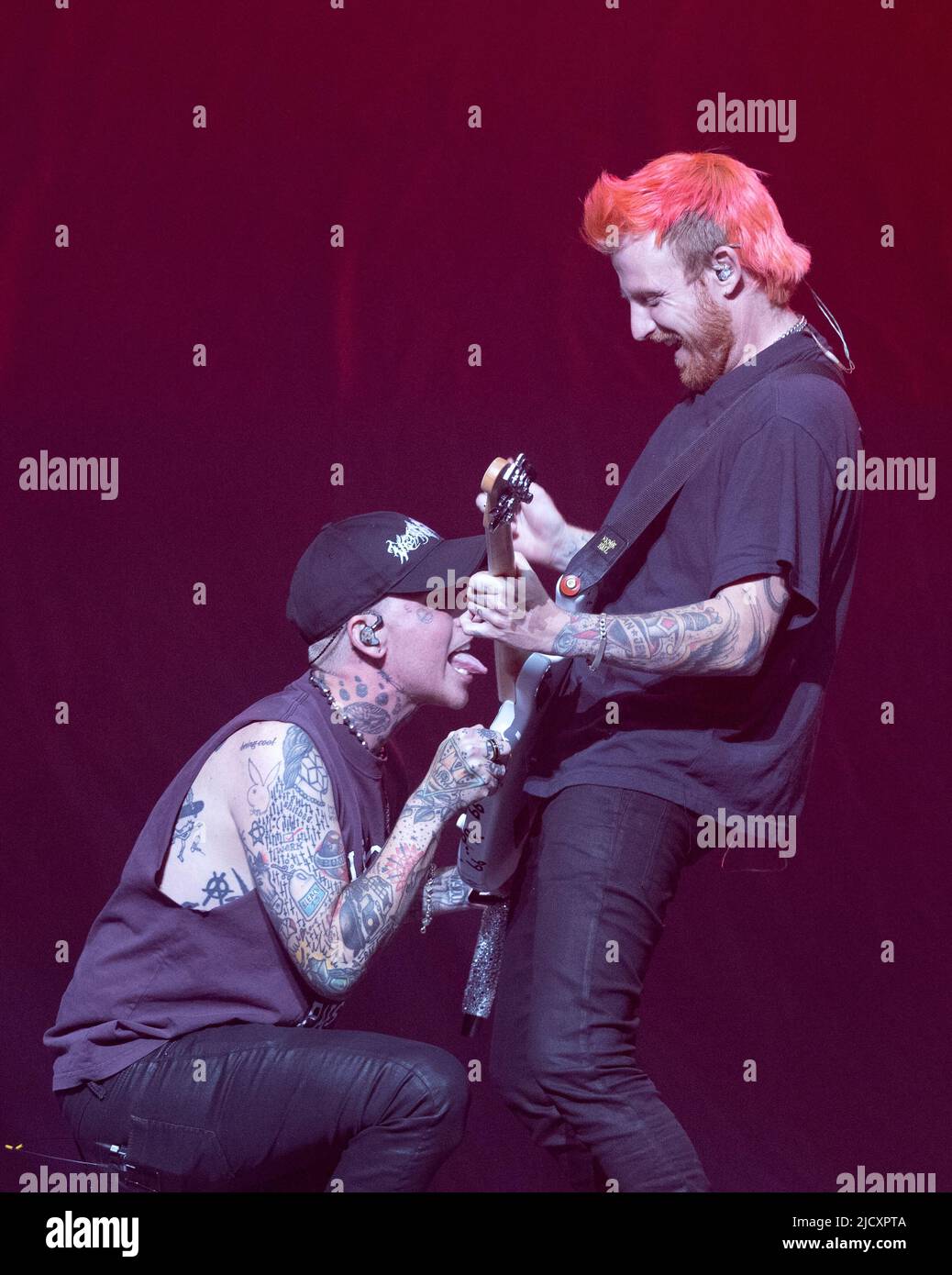 MIAMI, FL-JUN 15: Front man from Blackbear Matthew Tyler Musto and ...